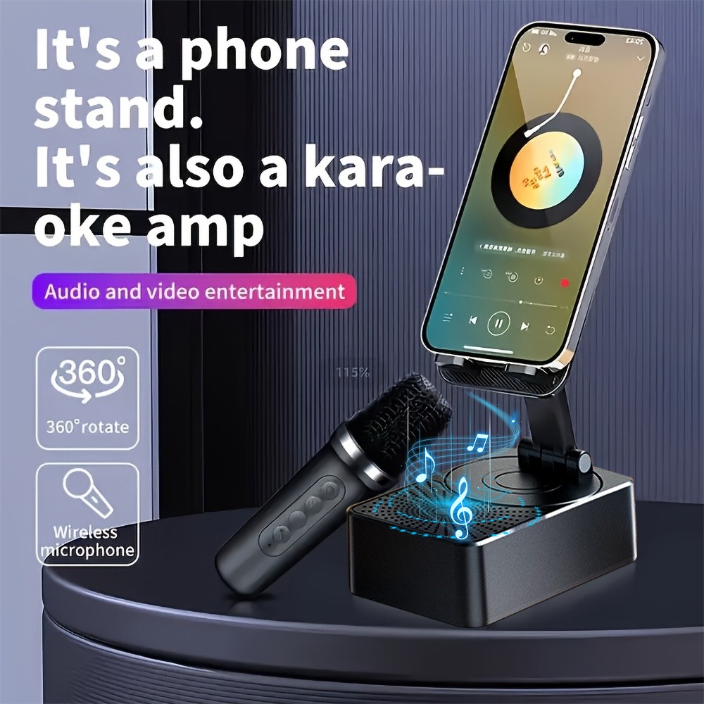 3-in-1 Phone Stand Holder With Bluetooth Audio Speaker And Power Bank ...