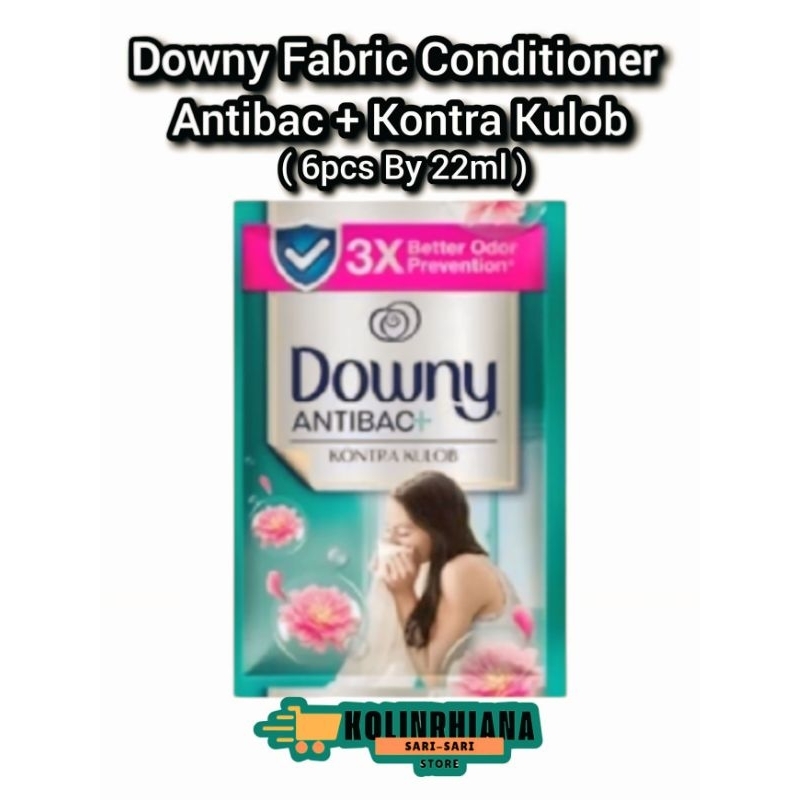 DOWNY Antibac Plus Kontra Kulob FABRIC CONDITIONER sachet soldby 6pcs Anti-bacterial | Shopee ...