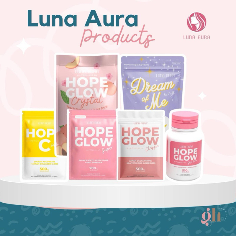 LUNA AURA HOPE GLOW ADVANCED GLUTATHIONE CAPSULE | SUPER MINI | SUPER ...