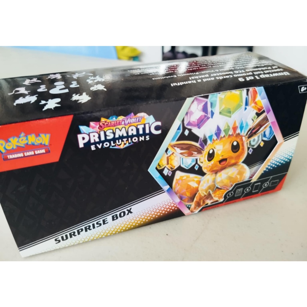 Pokemon EMPTY Prismatic Evolutions Surprise Box with 4 Dividers ...