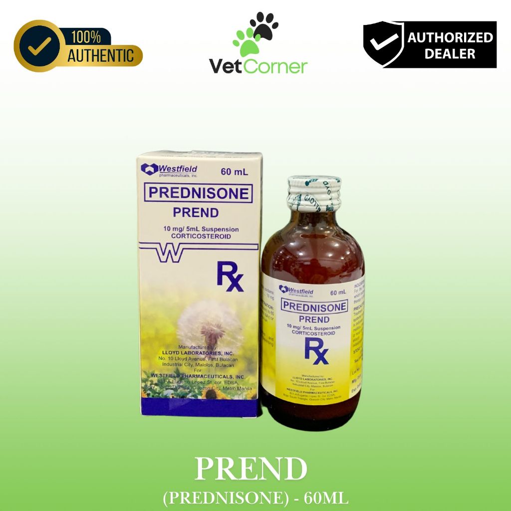 Prend (Prednisone) 60mL - Corticosteroid (OLD PACKAGING & NAME ...