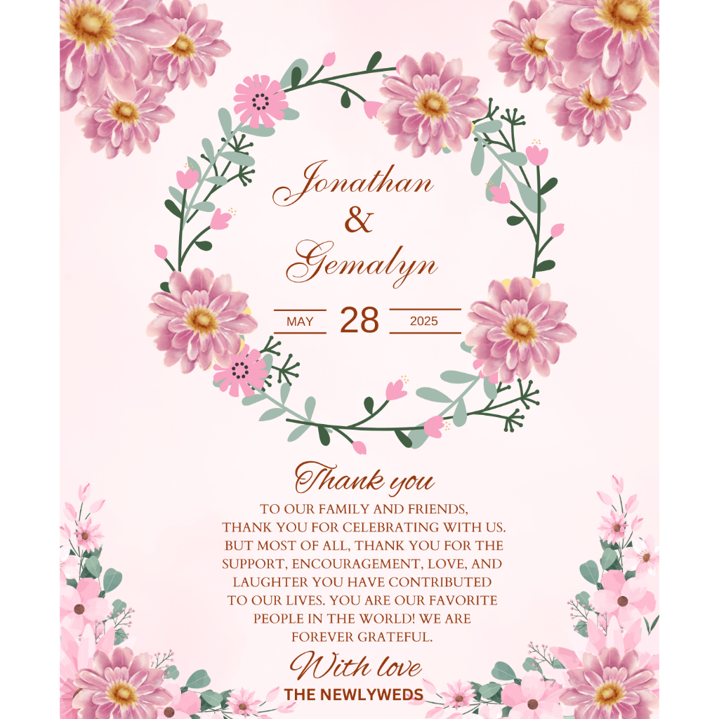 30 pcs Customize card for wedding souvenir 10cm x 12cm | Shopee Philippines