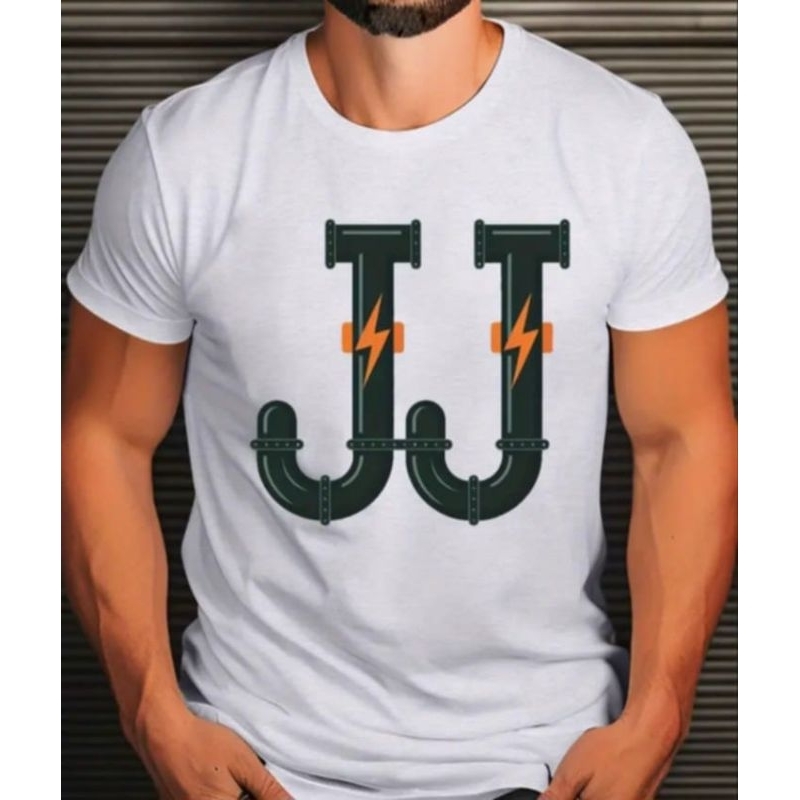 Double JJ Print 100% Cotton T-shirt | Shopee Philippines