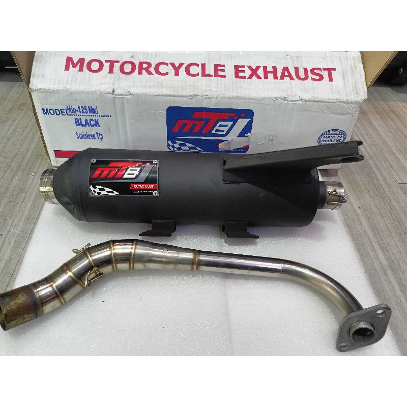 MT8 PIPE FOR MIO MXI i 125 BLACK STAINLESS TIP | Shopee Philippines