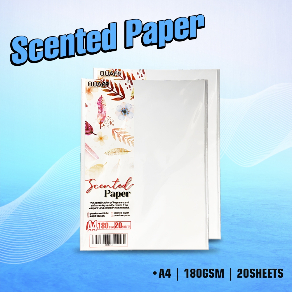 QUAFF Scented Paper 180Gsm A4 White (20sheets/pack) Inkjet Scented ...