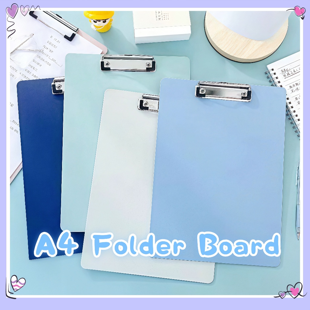 A4 Clip Board Writing Pad Hard Board Long Clip Pad File Paper Folder ...