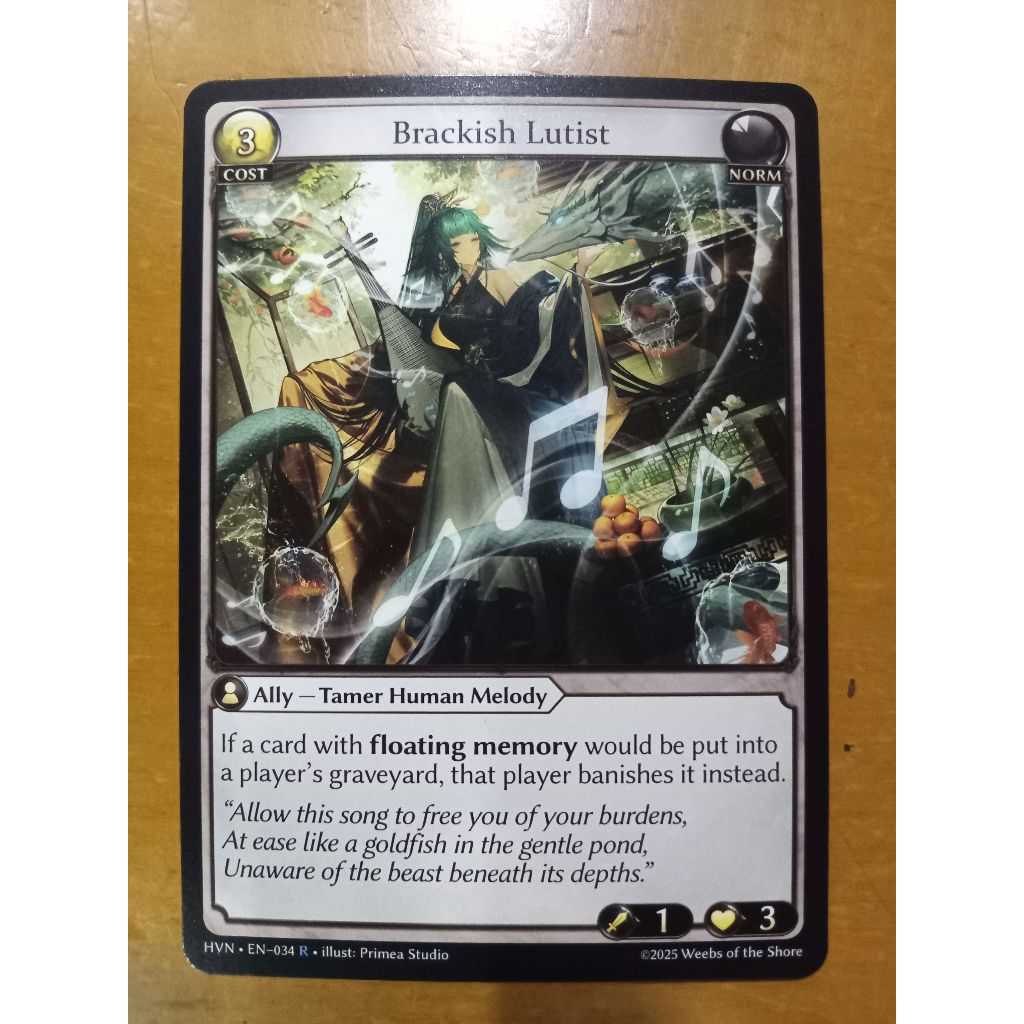 GA Brackish Lutist R Abyssal Heaven HVN Grand Archive GATCG | Shopee ...