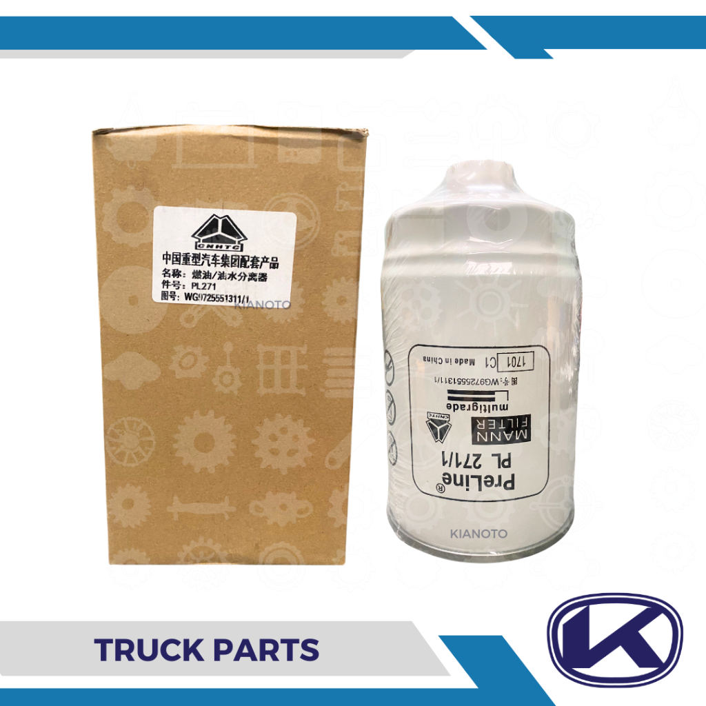MANN FILTER Truck Fuel Filter WG9725551311 PL271/1 1105050-6K9 4522178 ...