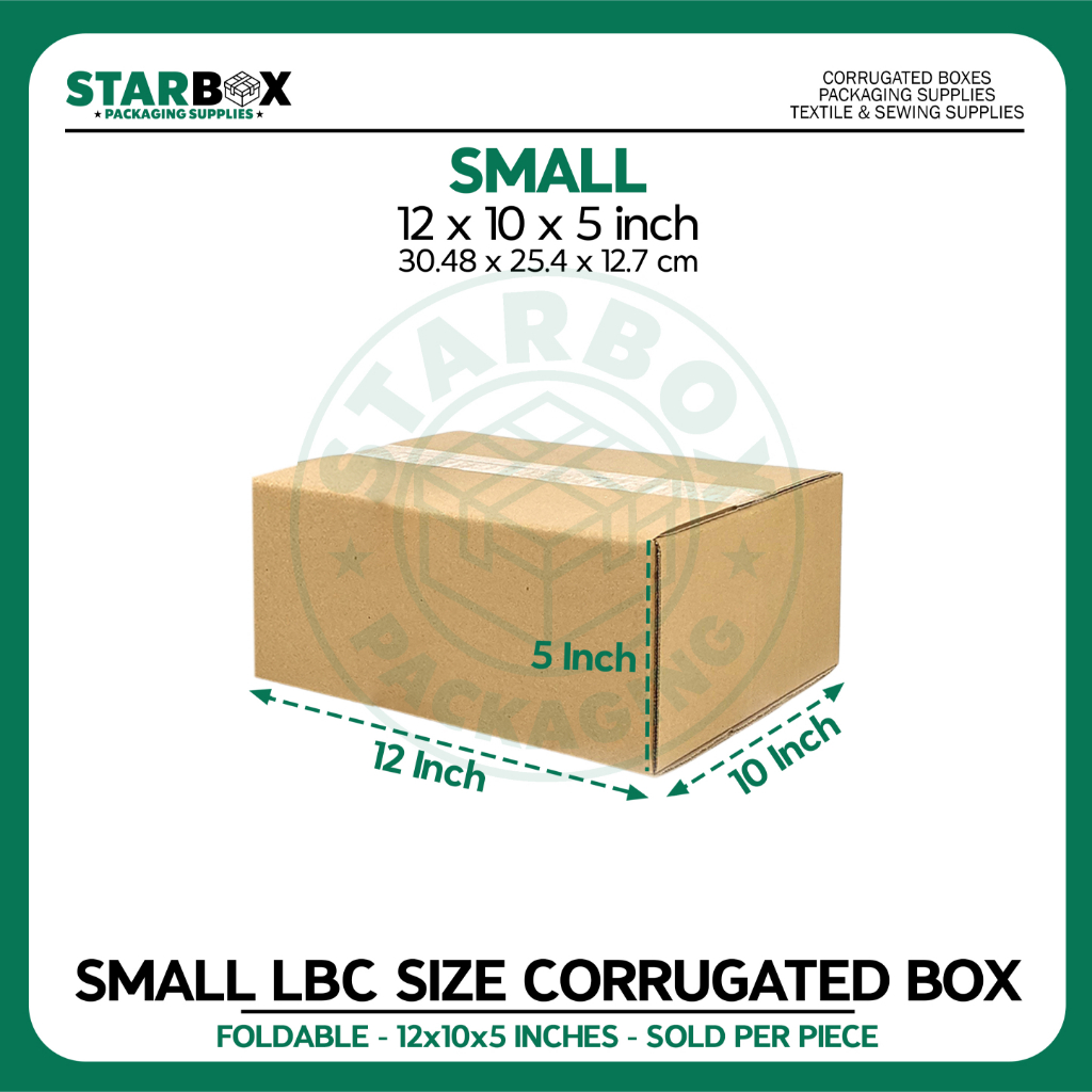 Starbox Small LBC Express Sizes Corrugated Cargo Shipping Boxes ...