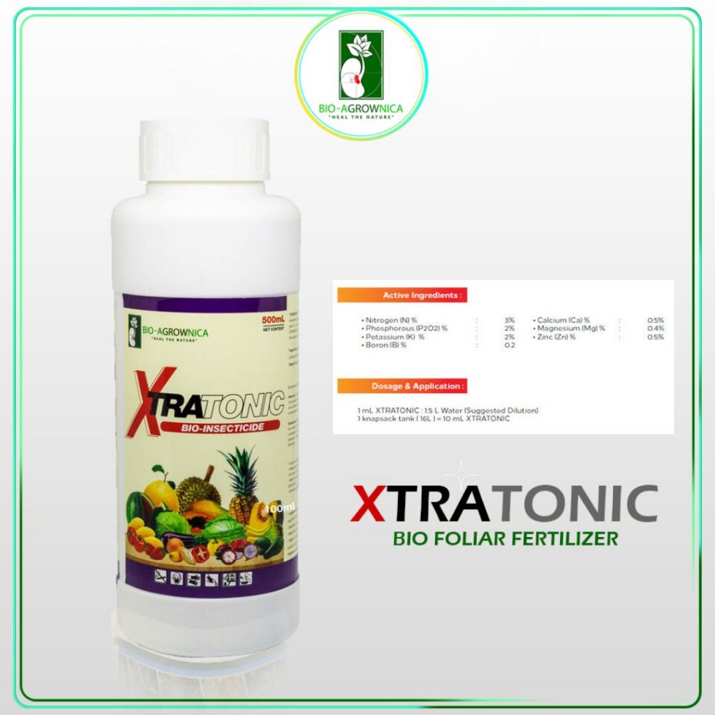 Xtratonic - Bio Foliar Fertilizer | Bio-Agrownica | Shopee Philippines