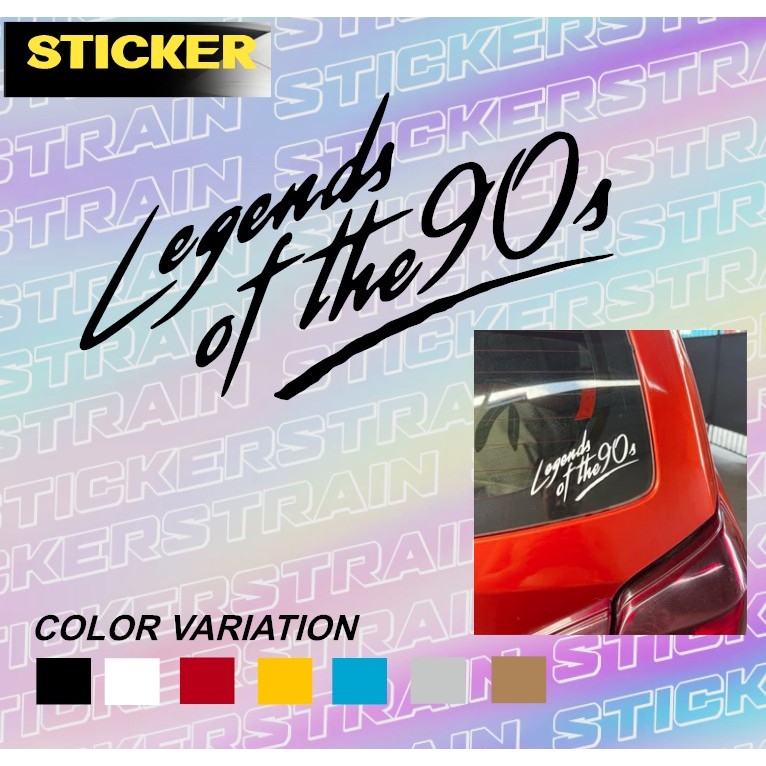 Legends of the 90s Car Sticker Waterproof Decals | Shopee Philippines
