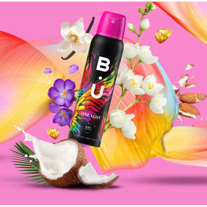 BU one love deo body spray 48h 50ml | Shopee Philippines