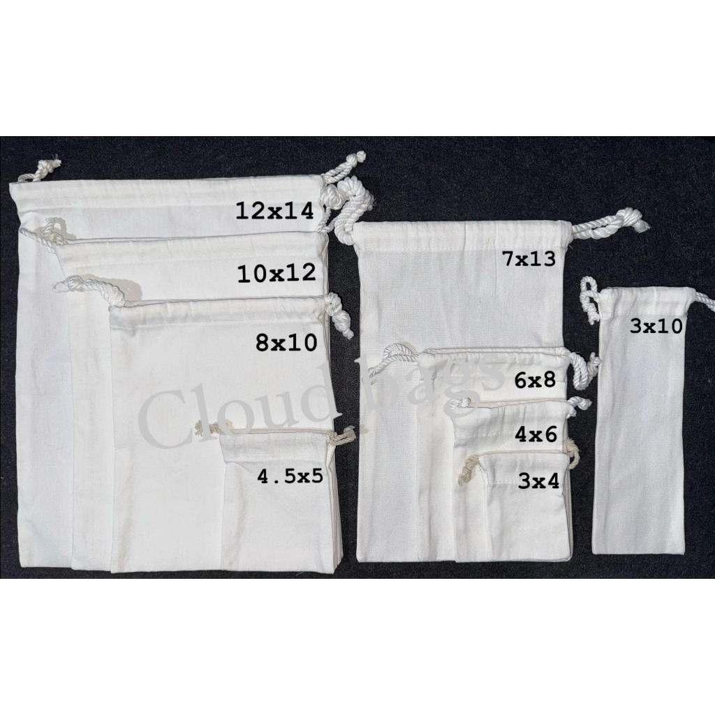 Plain Canvas drawstring pouch/ gift bags /ecofriendly /katsa /lootbags ...