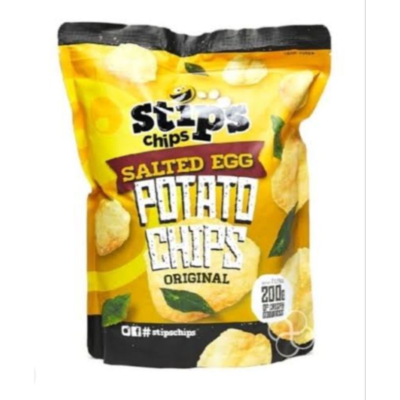 Stips Chip's Original Salted Egg Potato Chips 200g | Shopee Philippines