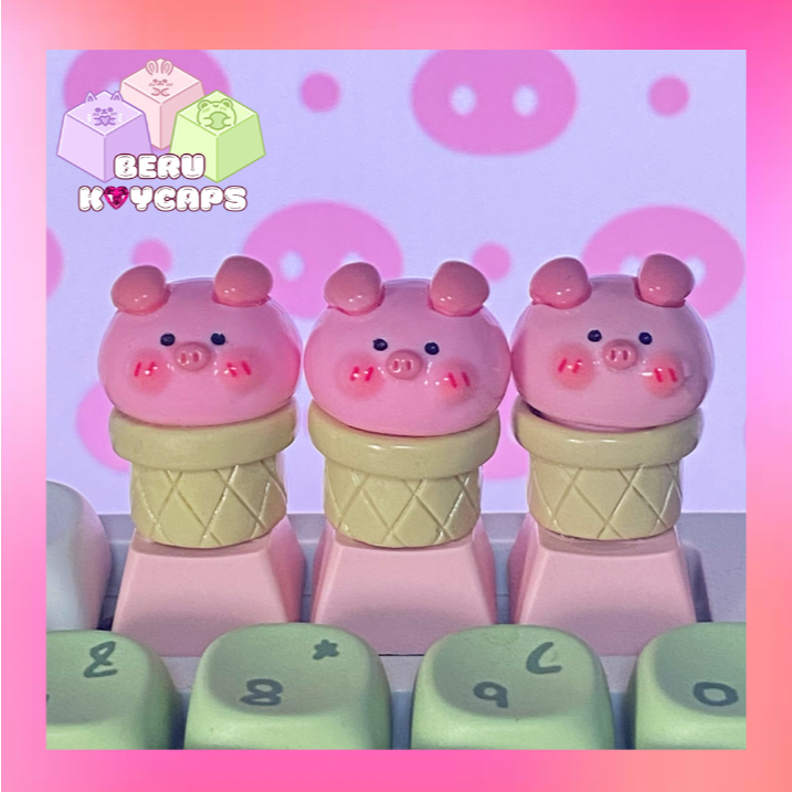 Pig Keycaps for Mechanical Keyboard Beru Keycaps | Shopee Philippines
