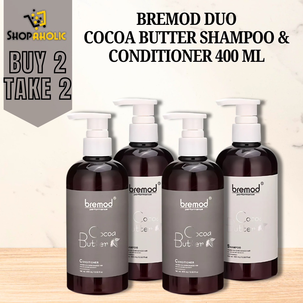 Bremod Premium Cocoa Butter Hair Shampoo Conditioner Hair Care ...