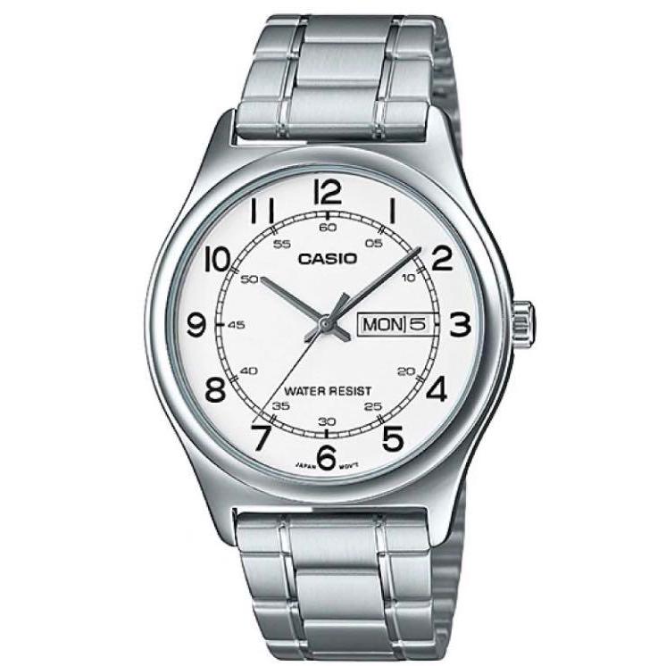 Casio White Dial with Numbers MTP-V006D-7B2 Analog Watch MTPV006 ...