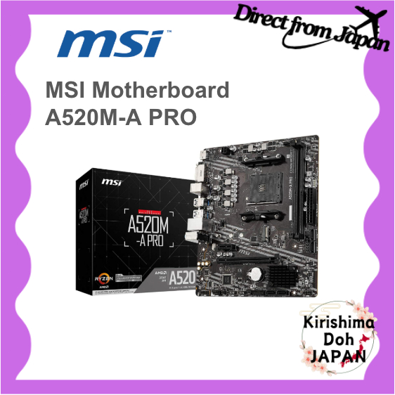 MSI Motherboard A520M-A PRO [Compatible with Ryzen 5000 Series (AM4 ...