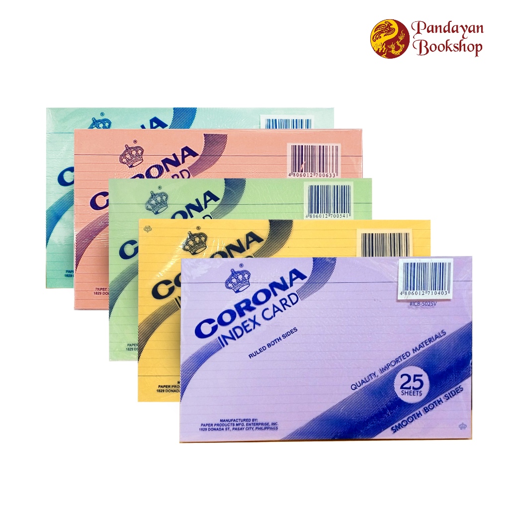 Corona Colored Index Card 25's | Shopee Philippines