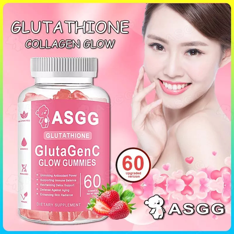 ASGG Collagen Gummy Glutathione Collagen Glow Original Skin Vitamins ...