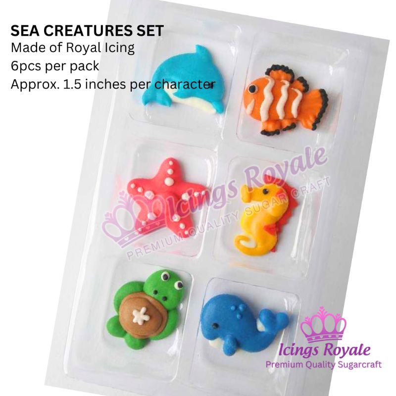 Sea Creatures Under the Sea Edible Cake and Cupcake Topper Candies ...