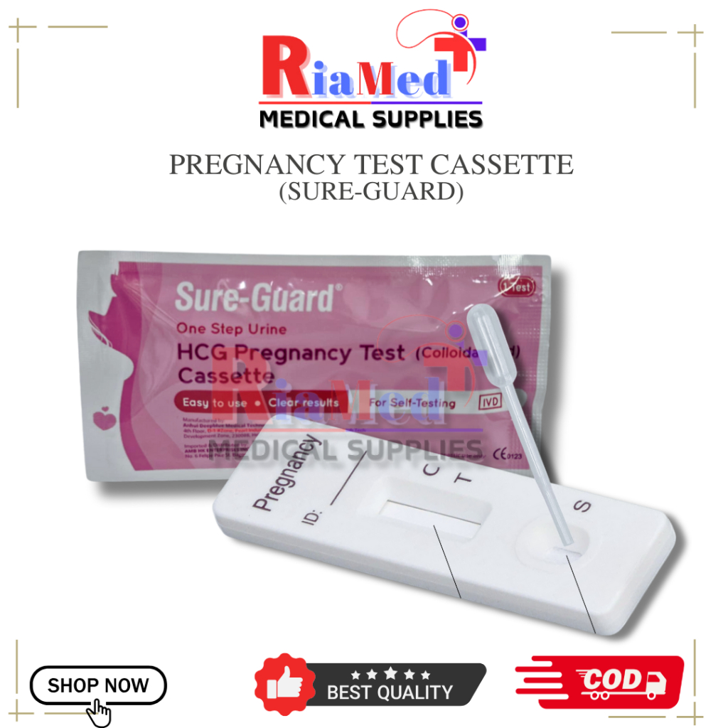 SURE-GUARD Pregnancy Test Cassette (sold per piece) DISCREET PACKAGING ...
