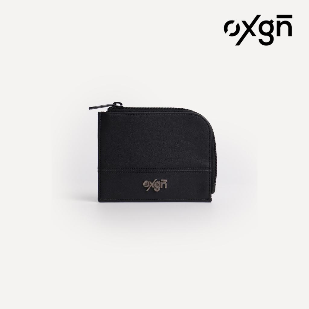 OXGN Zip-Around Wallet For Men And Women (Black/Choco Brown) | Shopee ...
