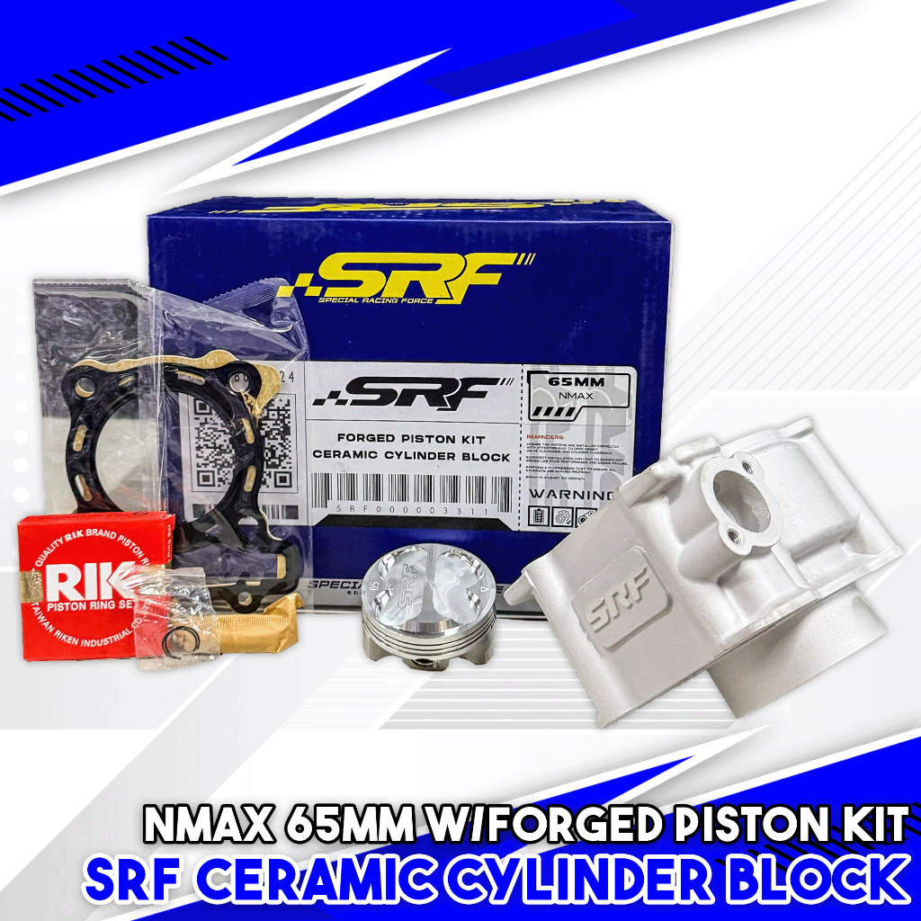 SRF CERAMIC CYLINDER BLOCK NMAX 6WITH FORGED PISTON KIT 65MM/72MM ...