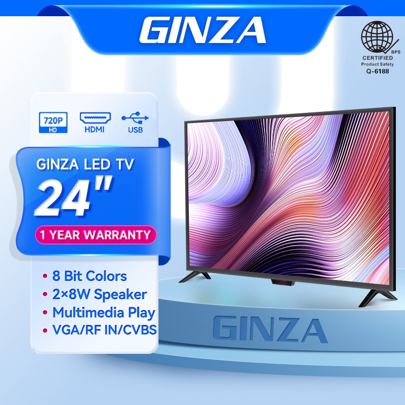 GINZA 24 INCH LED TV Flat Screen 24 inch tv | Shopee Philippines