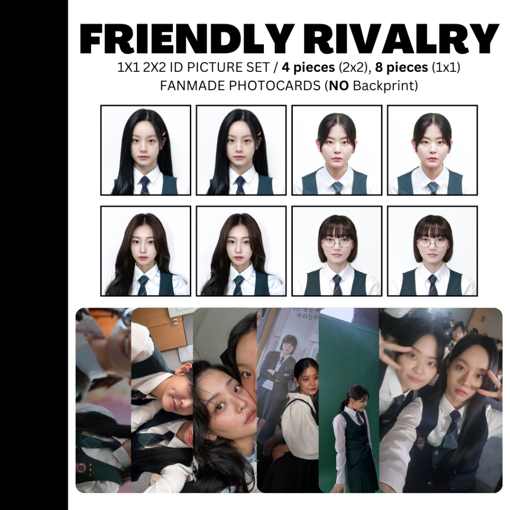 UPDATED! Friendly Rivalry ID Photocard Fanmade Set (Hyeri/Jaeyi, Subin ...