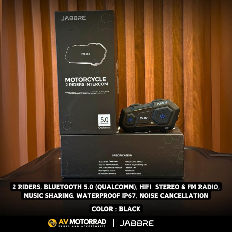 JABBRE DUO (2-Riders Intercom) | Shopee Philippines