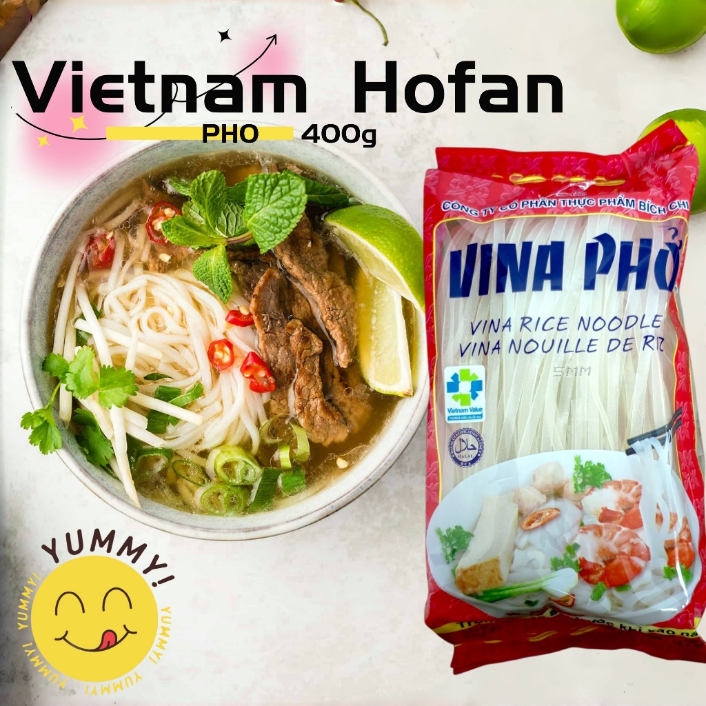 Vietnam Hofan/ Pho /Vietnamese pho Rice Noodles 5mm/10mm - 400g ...