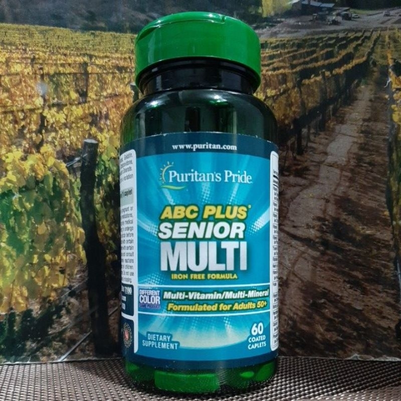 ABC Plus Senior Multivitamin Multimineral with Zinc 60 caplets EXP ...