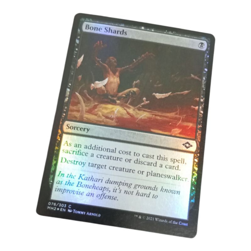 MTG Card Foil BONE SHARDS Magic the Gathering Trading Card Game Black ...