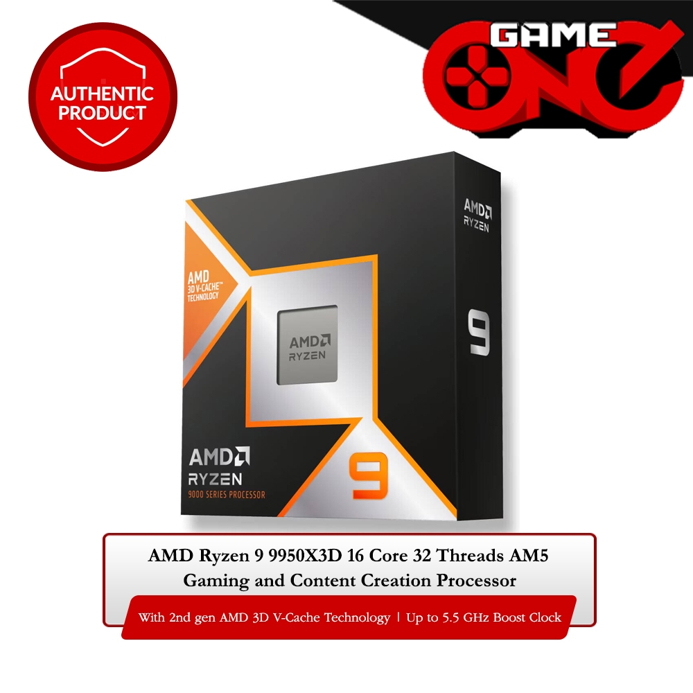 AMD Ryzen 9 9950X3D 16 Core 32 Threads AM5 Gaming and Content Creation Processor | Shopee ...