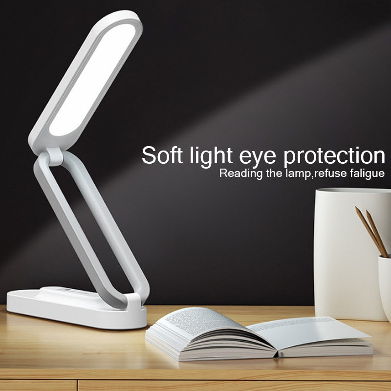 LED Folding Desk Lamp 3-Level Brightness Dimming Lighting Reading Eye ...