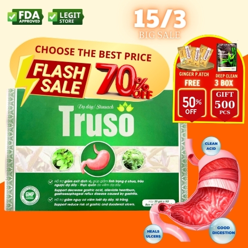 Truso Stomach reduces stomach ulcers and acid reflux, keeping the ...