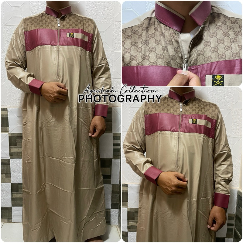 Al Madani Gamis Long Sleeve For Muslim Men Prayer | Shopee Philippines