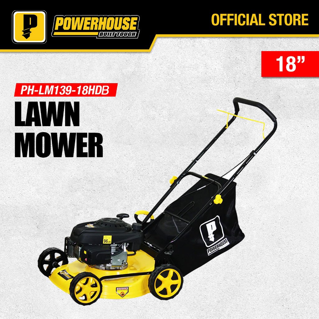 Powerhouse USA Lawn Mower 18 Inches w/ IP65 139cc Gasoline Engine PH ...