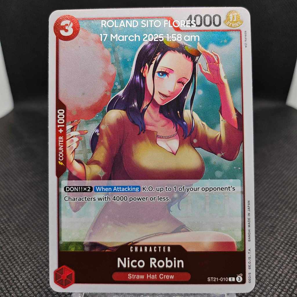 One Piece TCG [English] ST21-010 C Nico Robin [English Version] | Shopee Philippines
