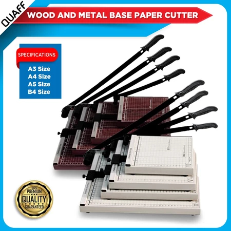 Quaff 7x8 Inches A5 / B5 Paper Cutter Wood Metal Base | Shopee Philippines