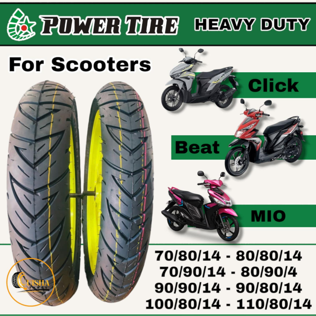 Power tire size 14 Heavy Duty and Sapphire Tire for CLICK, BEAT, MIO ...