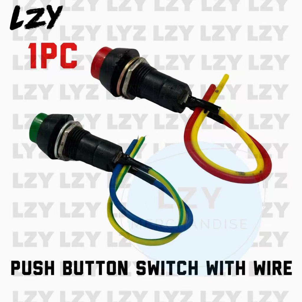 Motorcycle Red On-Off Switch for LED / Green Horn Pass Light Passing ...