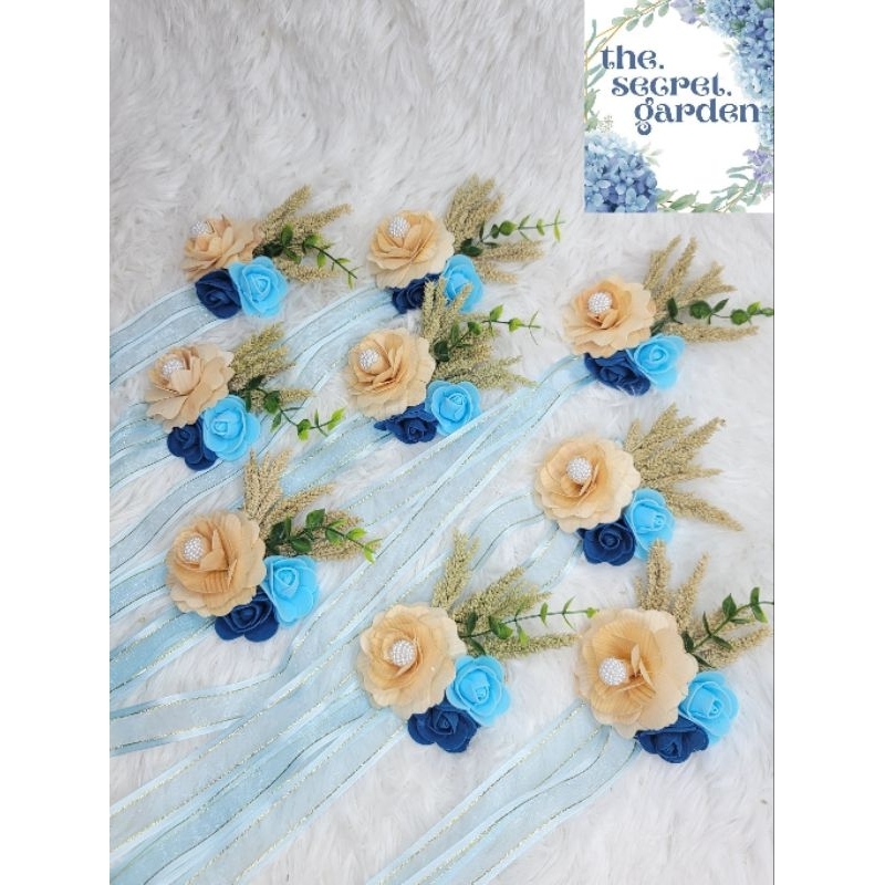 wrist corsage for wedding with dried flowers for abay ninang moh ...