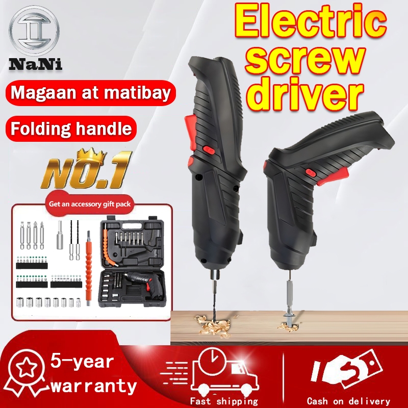 Cordless Screwdriver Electric screw driver 48PCS Barena Drill Set ...