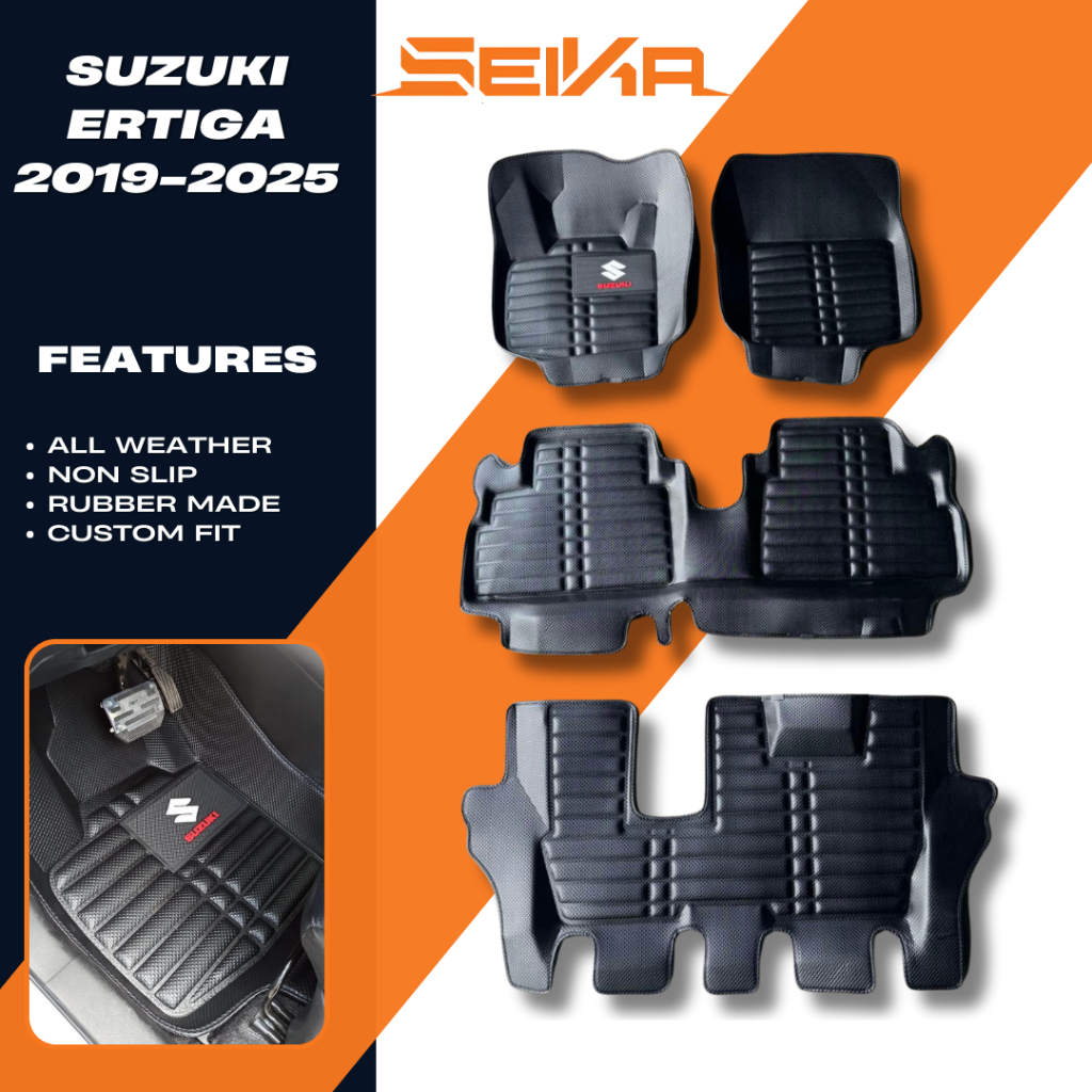 Suzuki Ertiga and Suzuki XL7 car mat (2019-2025), car accessories ...