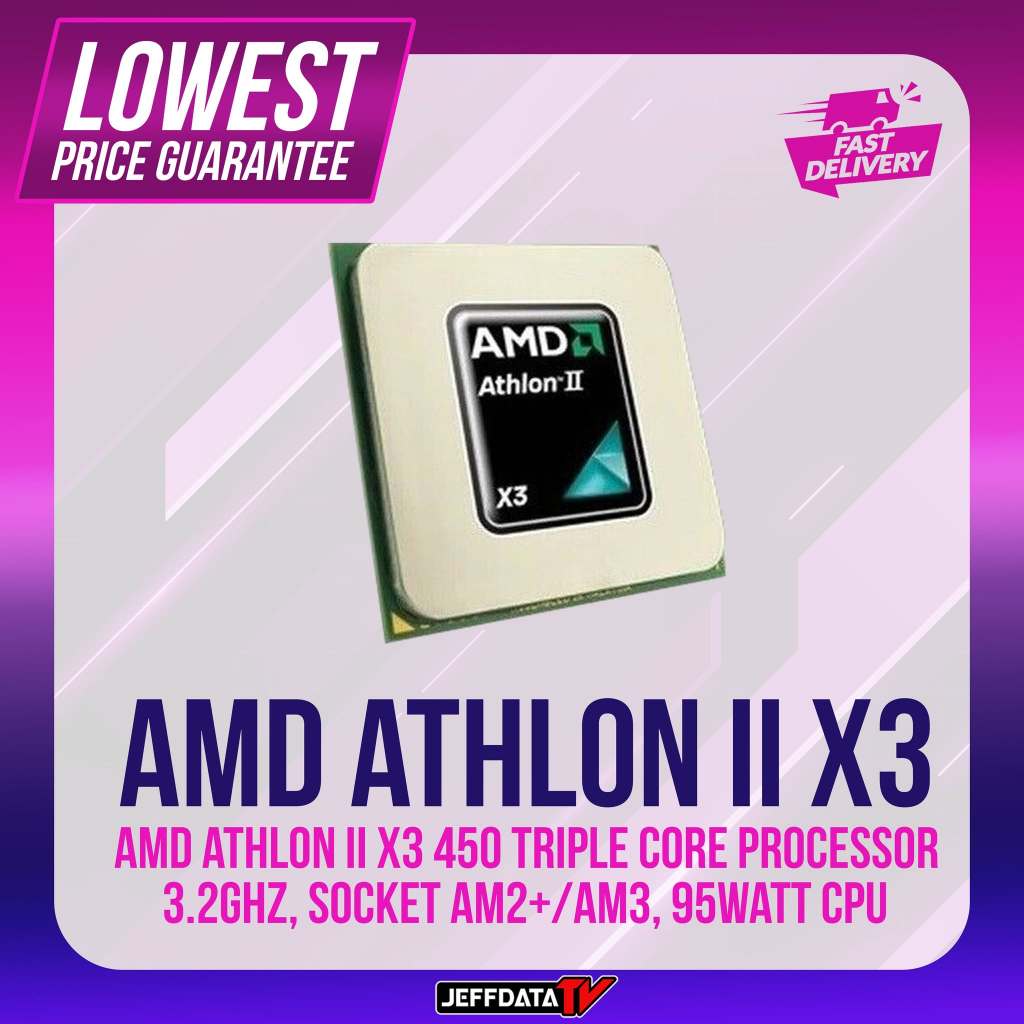 PROCIE PROCESSOR TRICORE ATHLON ll X3 3.2MHZ SOCKET AM3 AM2+ (NOT I3,I5 ...
