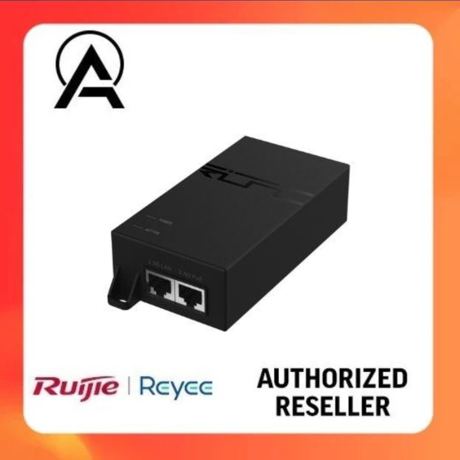 Ruijie 1-Port PoE Injector Passive PoE (2500Base-T, 56 V, 60 W ...