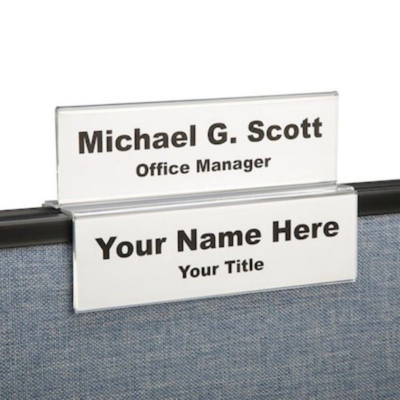 2 slots 4 slots Cubicle Name Plate Holders | Shopee Philippines