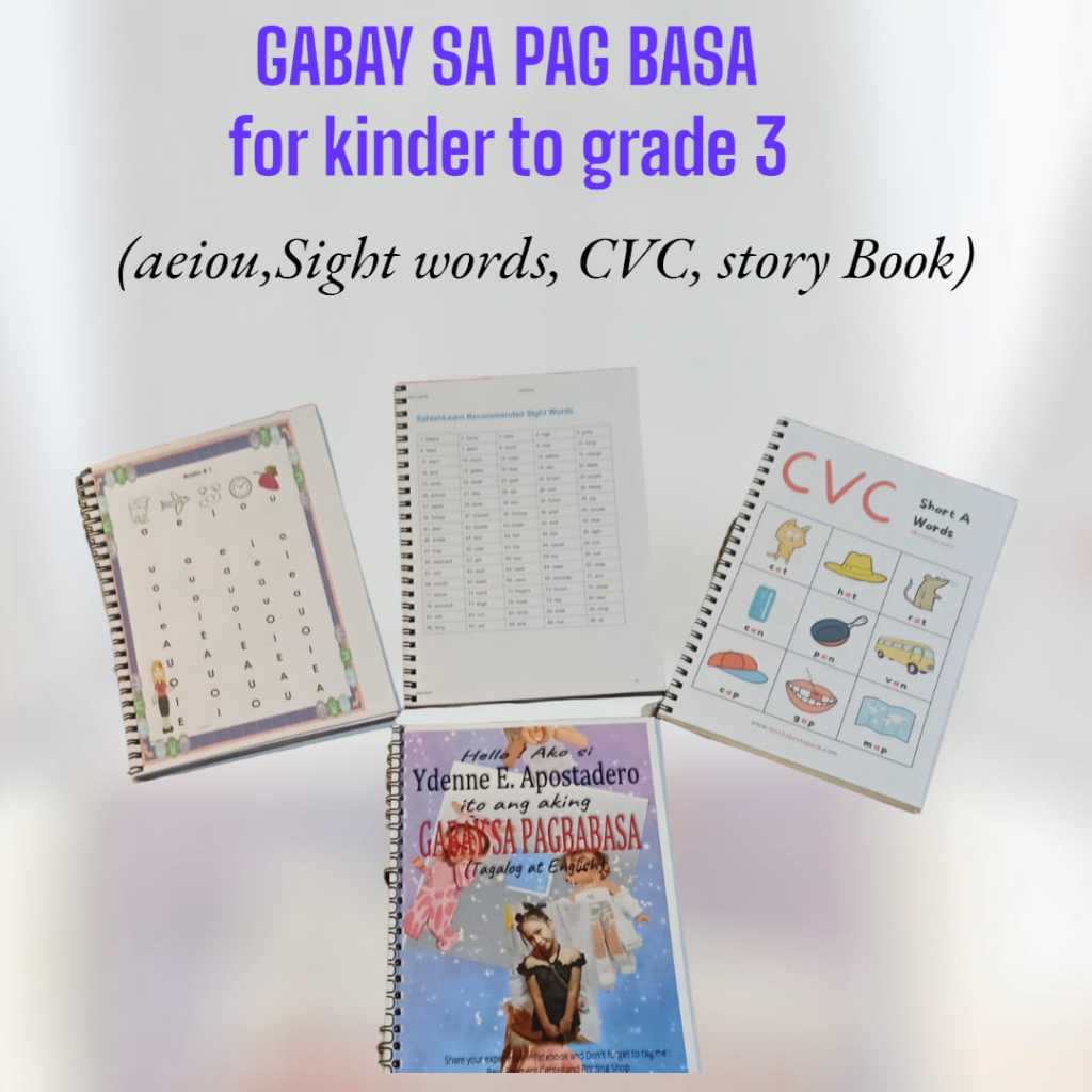 Tracing pad and Gabay sa Pagbabasa - AEIOU , CVC book | Shopee Philippines